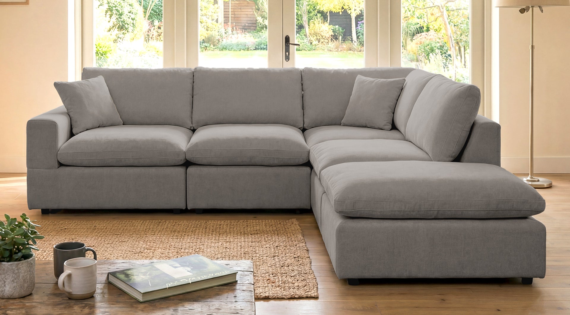 Cardew Right Hand Facing 5-Piece Modular Corner Sofa – The Sofa Company